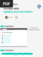 TCS NQT 2025 Syllabus & Exam Pattern | PDF | English Grammar | Grammar