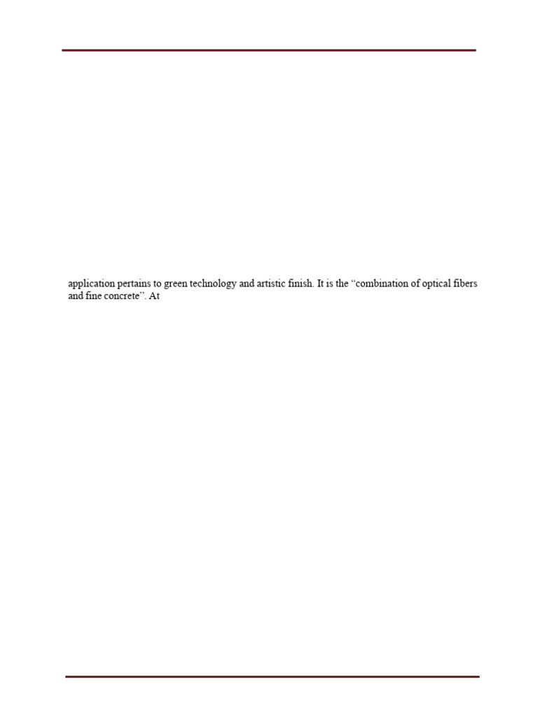 CIVIL-TRANSPARENT-CONCRETE-Report | PDF | Optical Fiber | Concrete