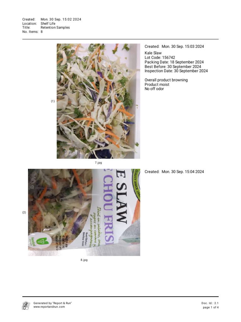 Shelf Life Report 30september2024 | PDF