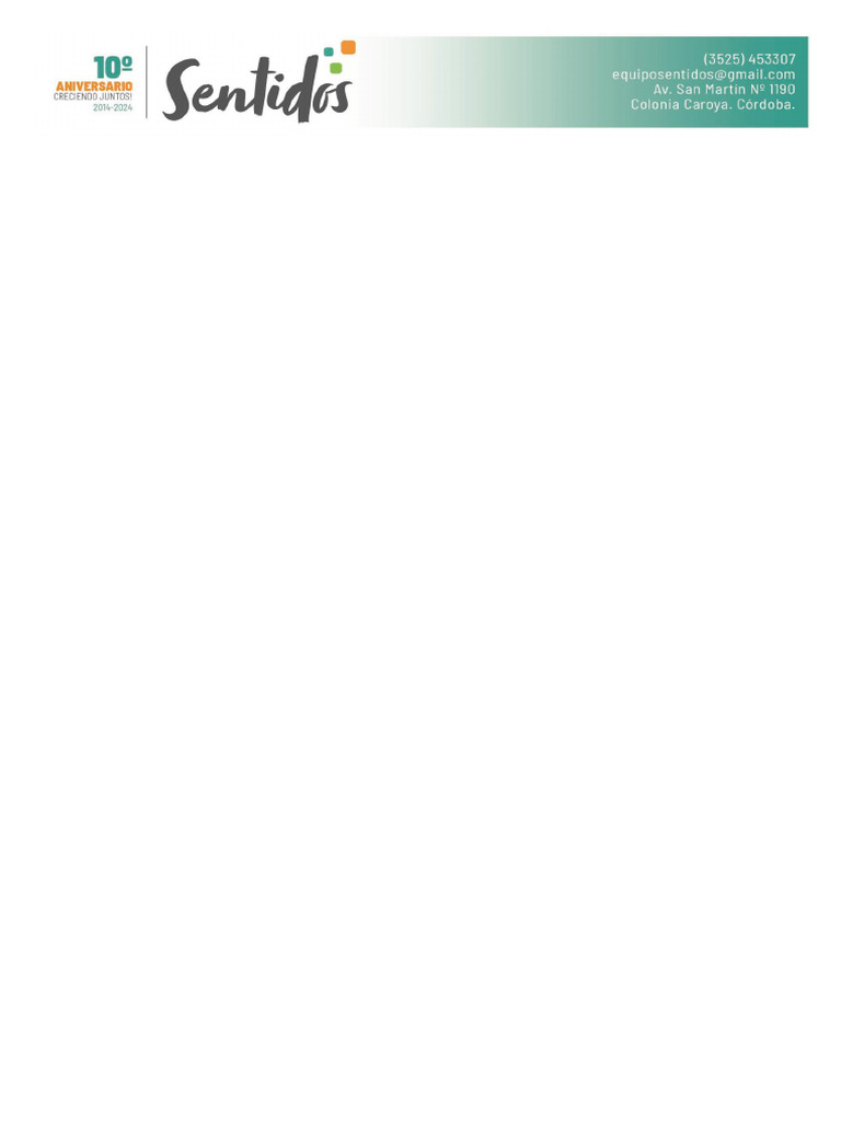 Informe fonoaudiológico Esquivel, Alejo (2) | PDF | Autismo | Aprendizaje