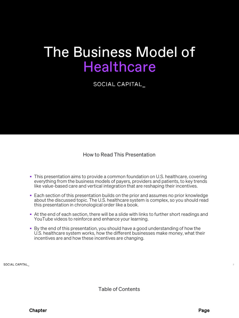 The Business Model of Healthcare | PDF | Medicare (United States ...