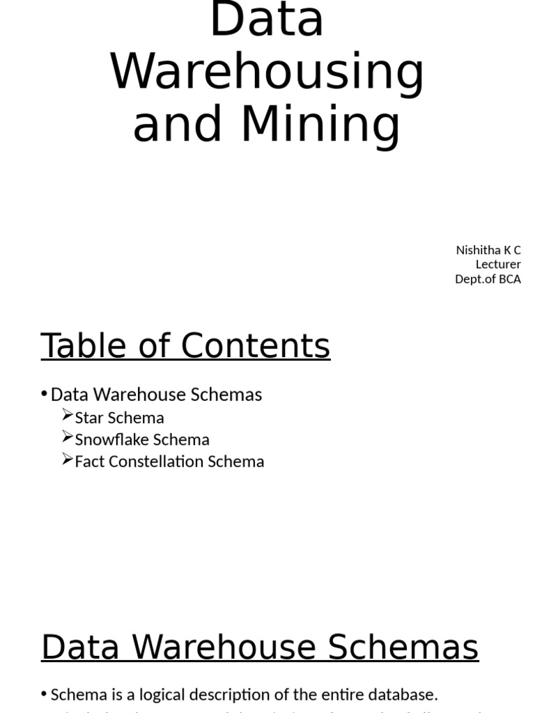 Data Warehouse Schemas | PDF | Data Warehouse | Database Schema