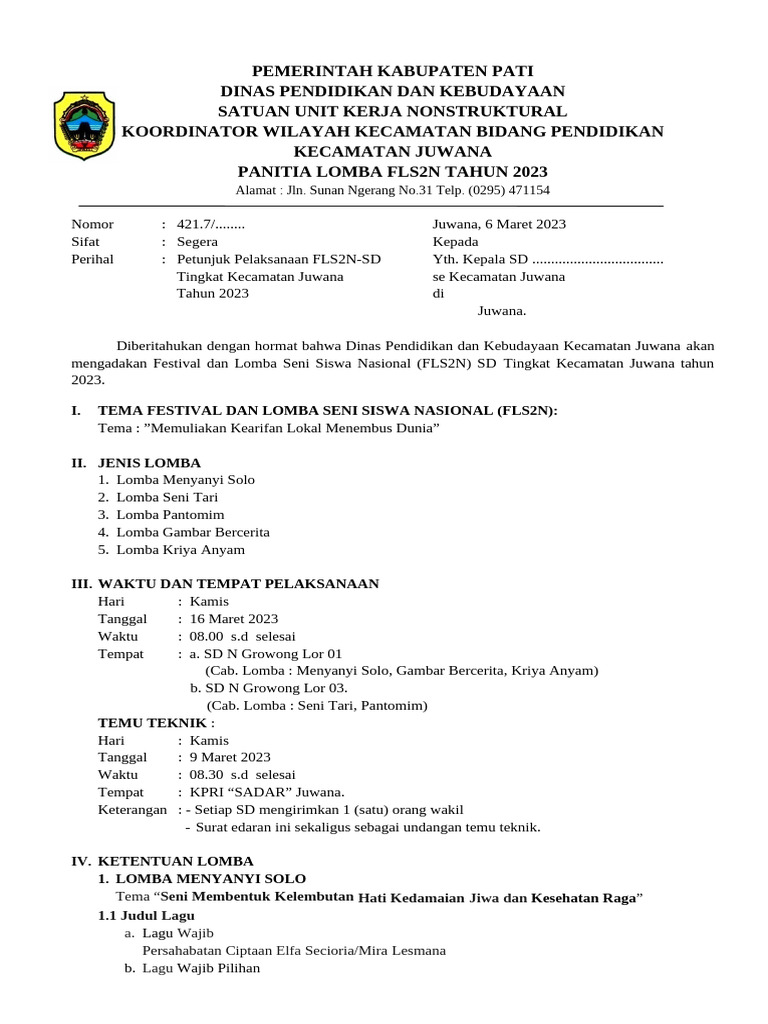 Juknis FLS2N 2023 | PDF