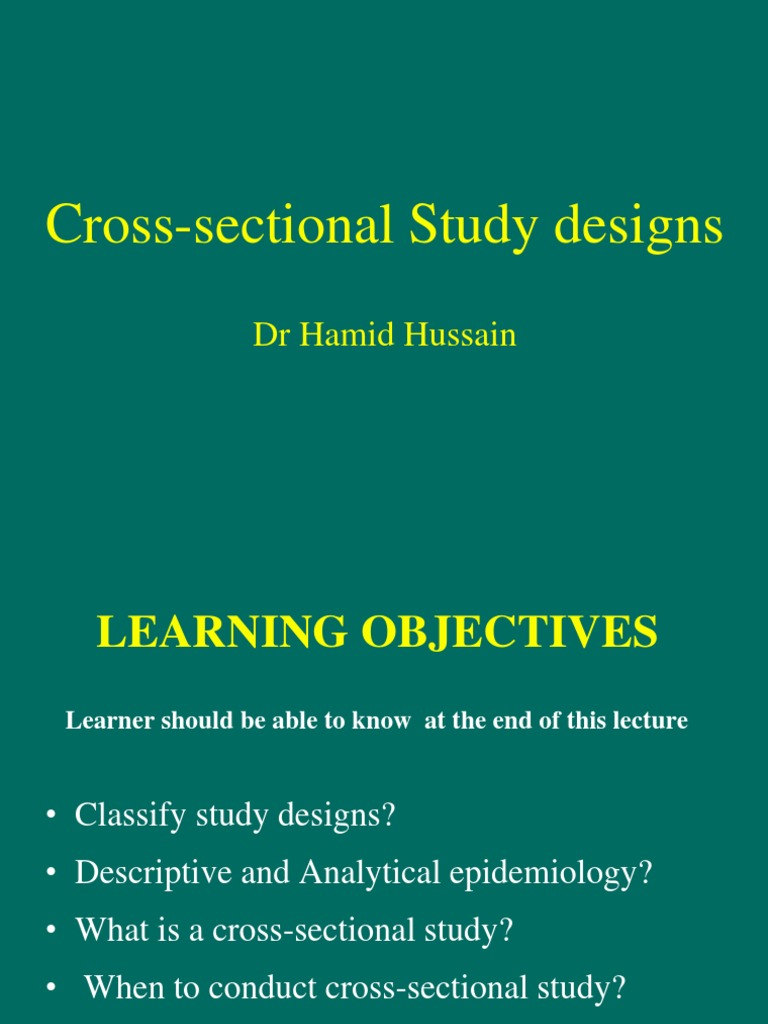 A4 Cross Section | PDF | Cohort Study | Epidemiology