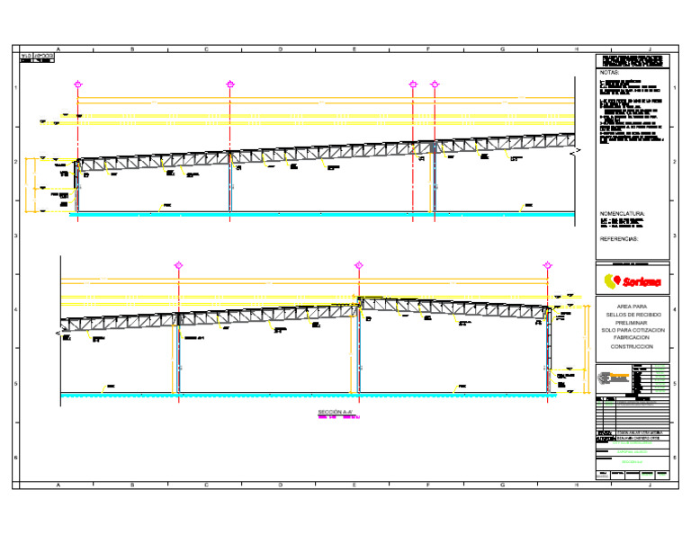 ECC-07 R-01A 20230420 Sección A-A' (Nueva Arquitectura) - E-07 | PDF