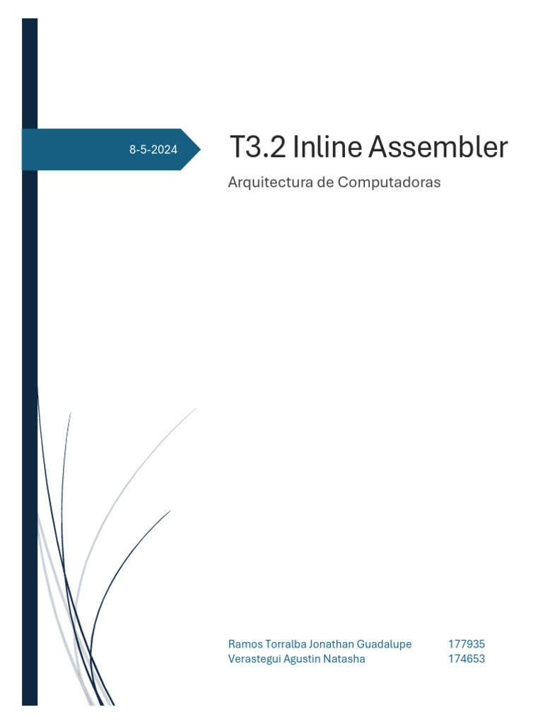 Inline Assembler | PDF | Lenguaje ensamblador | Lenguaje de programación
