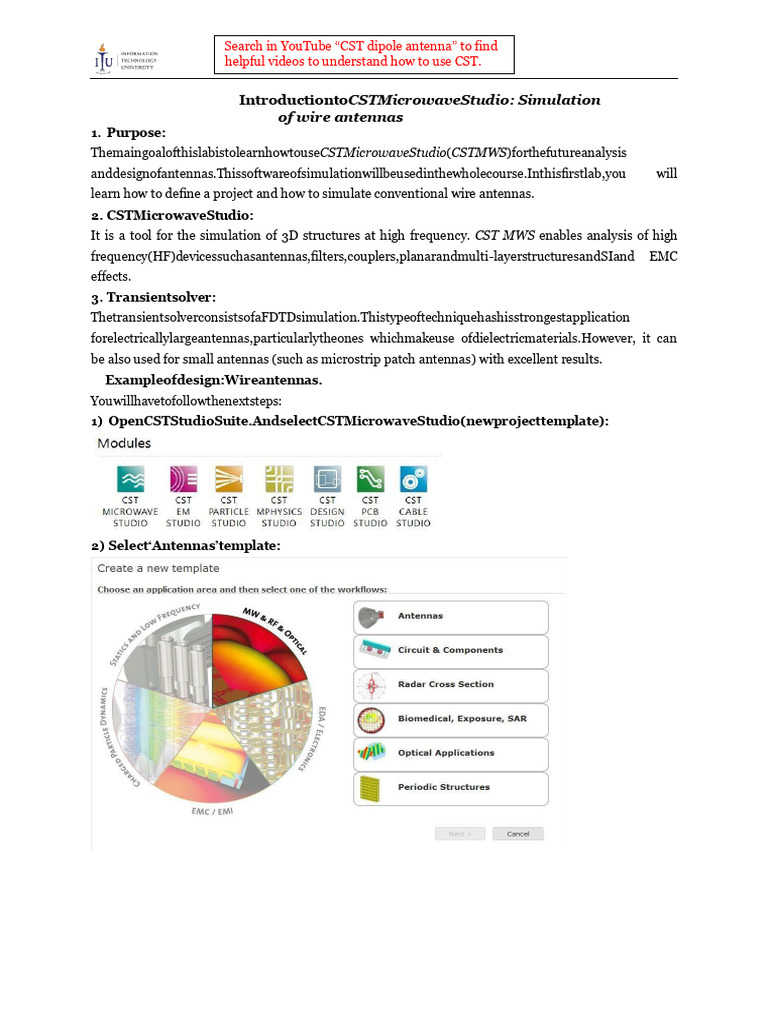Assisgnment_4-Introduction to CST and wire antennas-1 | PDF | Antenna ...