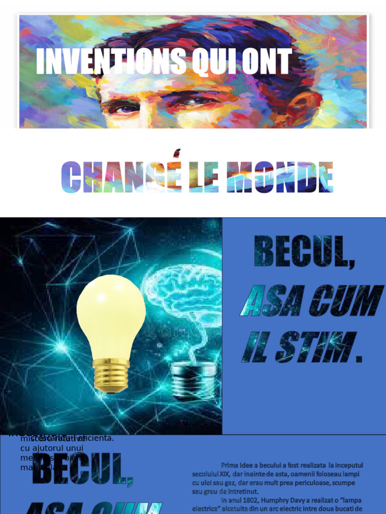 Proiect Inventii Care Au Schimbat Lumea | PDF