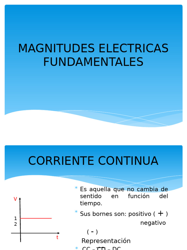 Magnitudes Electricas Fundamentales 1 | PDF | Energia electrica ...