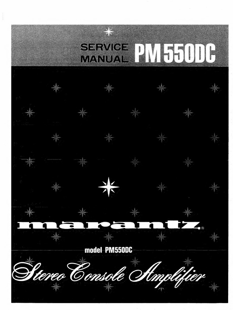 PM550DC_SM_MARANTZ_text | PDF
