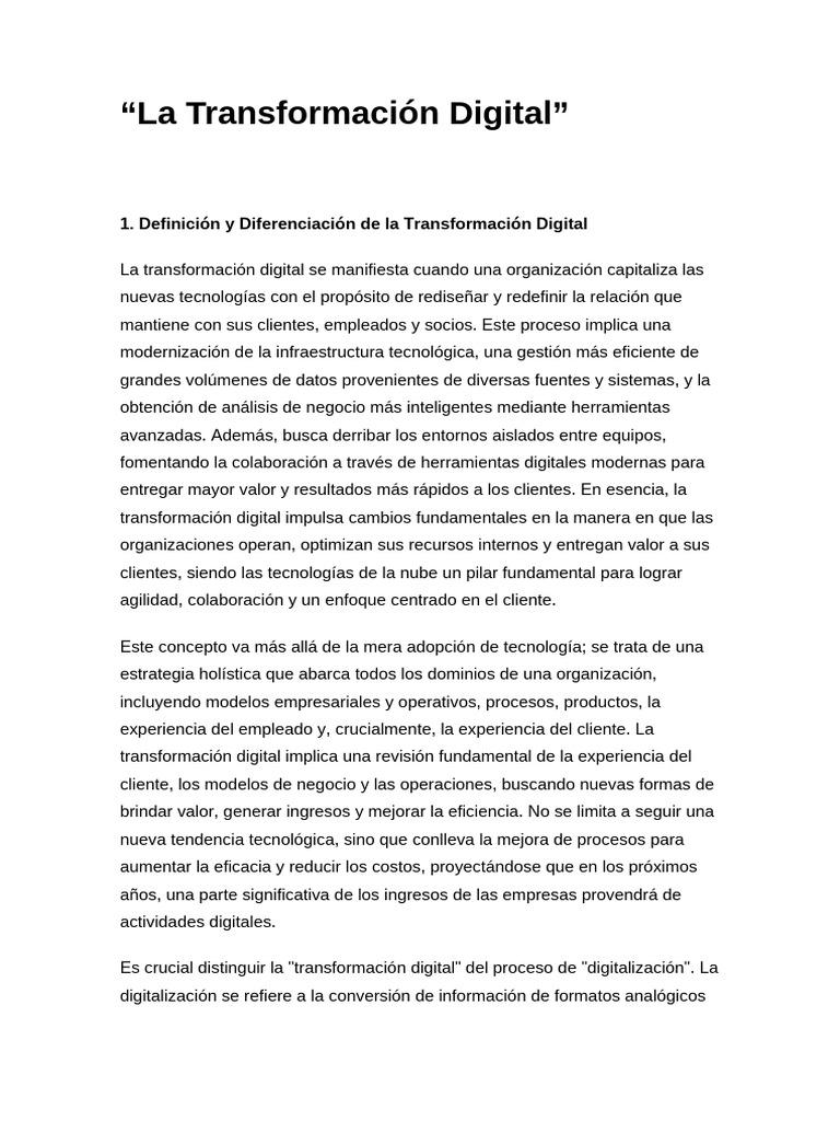 La Transformación Digital | PDF | Red mundial | Internet y web