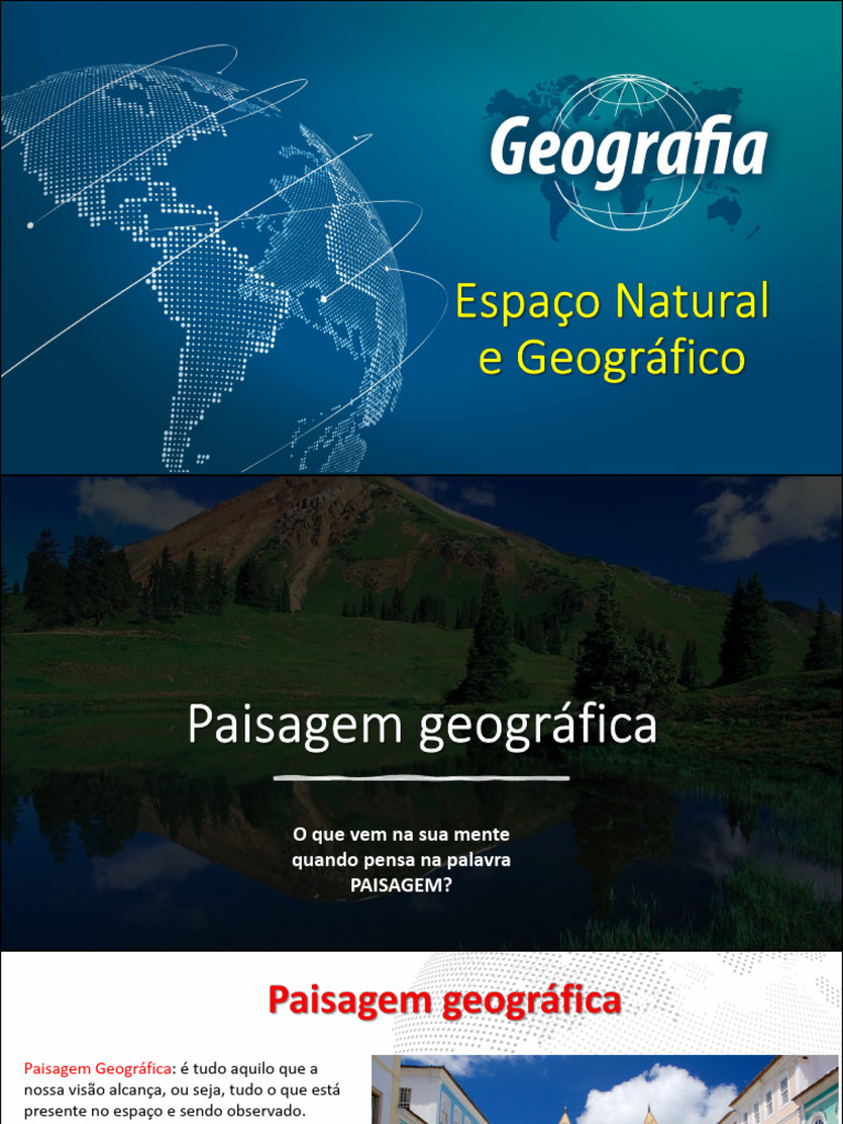1 Espaco Natural Geografico e Paisagem | PDF