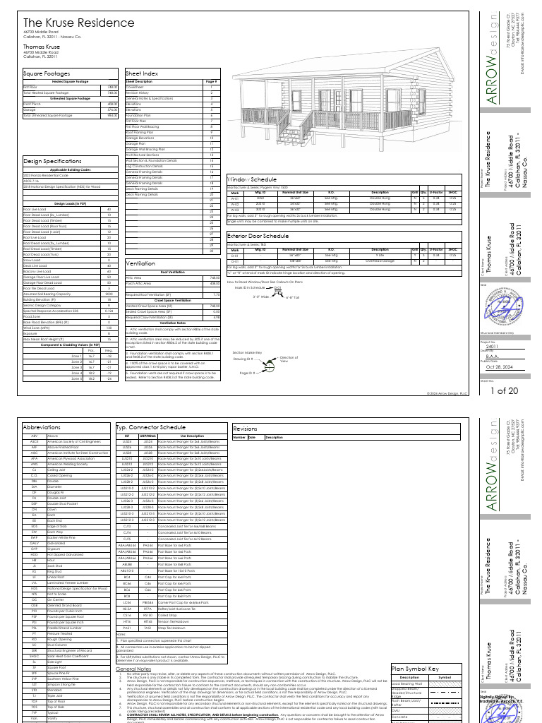 Fina Stamped Structural Architectural Drawings | PDF | Concrete ...