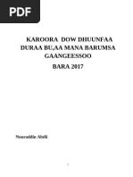 Unka Madaallii Daree 2015 | PDF