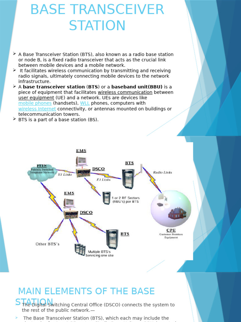 Overview of Base Transceiver Stations | PDF | Telecommunications | Radio