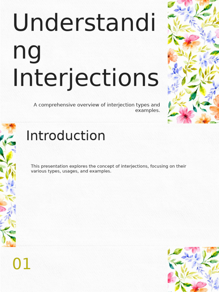 Understanding Interjections | PDF | Emotions | Psychology