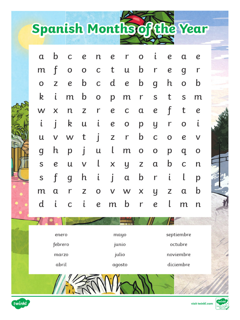 Spanish Months of The Year | PDF