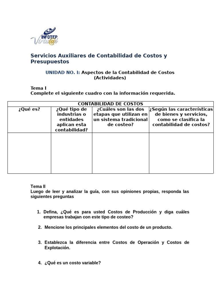 Actividad 1 Unidad 1 Modulo 1 | PDF