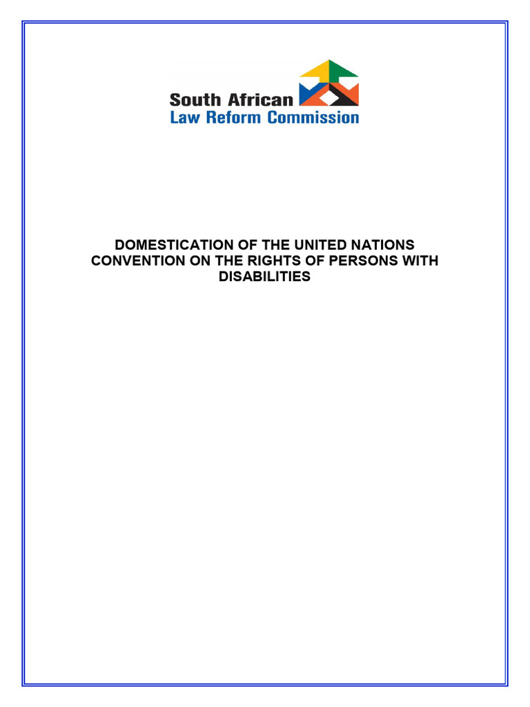 dp163 prj148 UNCRPD | PDF | Disability | Treaty