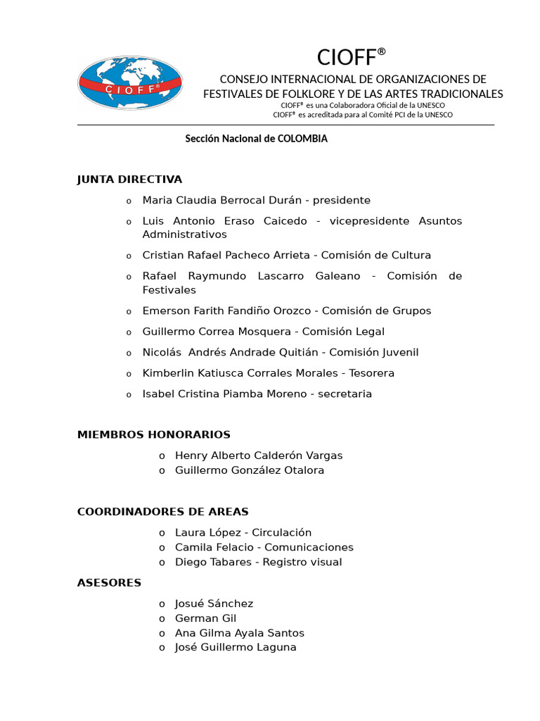 Junta Directiva | PDF