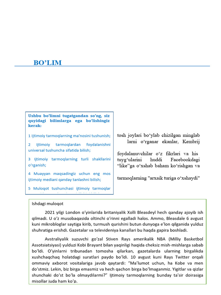 Biznes Kommunikatsiya 10-Mavzu Ma'ruza Matni | PDF