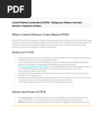 CPCB - Central Pollution Control Board Contacts | PDF