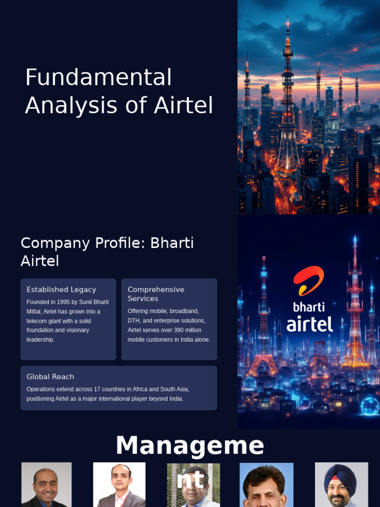 Fundamental Analysis of Airtel | PDF | Dividend | Investing
