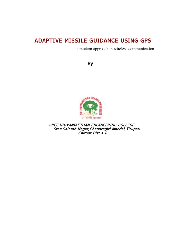 GPS-Enhanced Missile Guidance Systems | PDF | Inertial Navigation ...