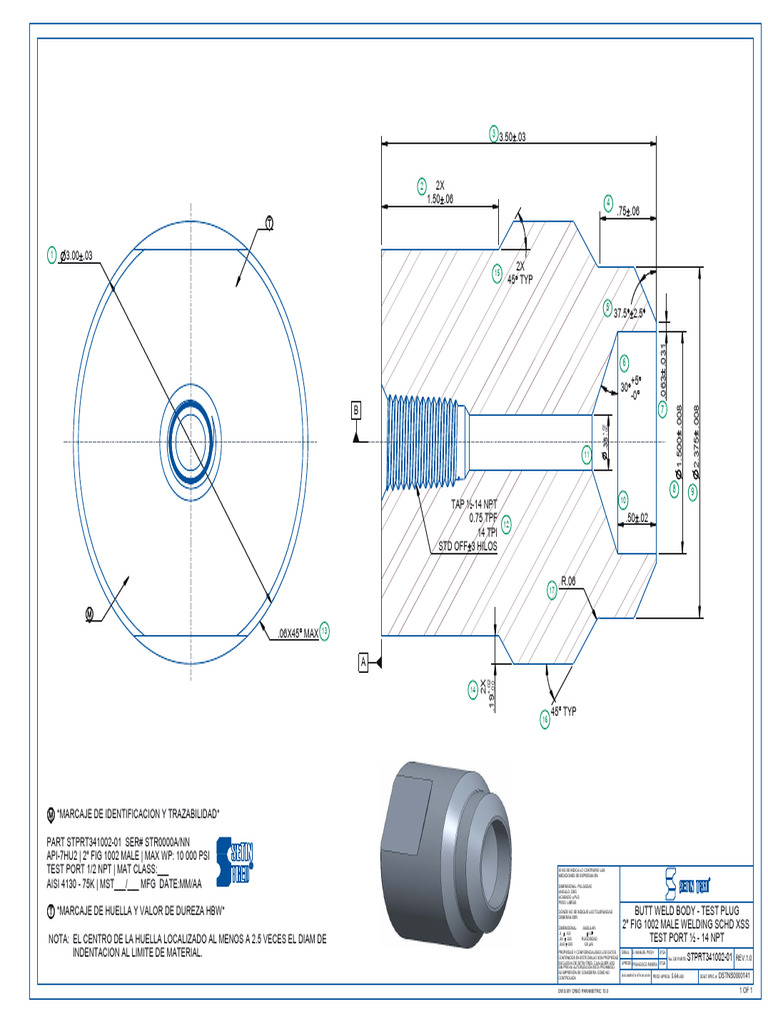 Body Test Plug 2 Fig 1002 | PDF