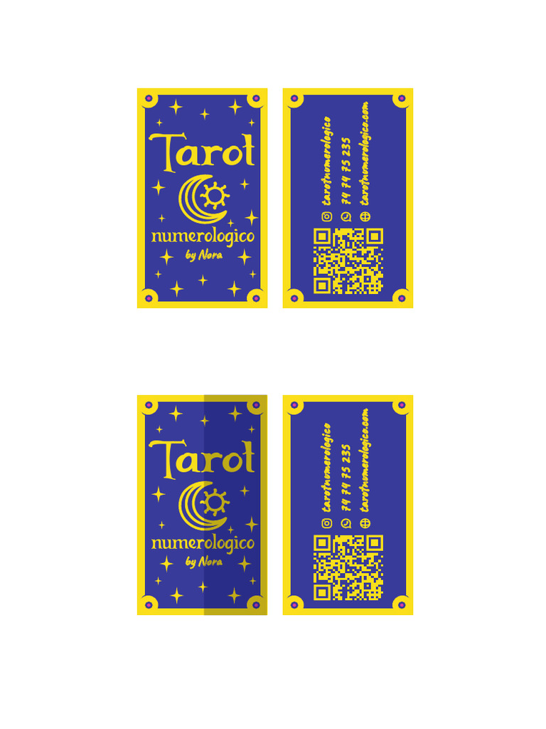 Tarjetas Tarot A4 Test | PDF