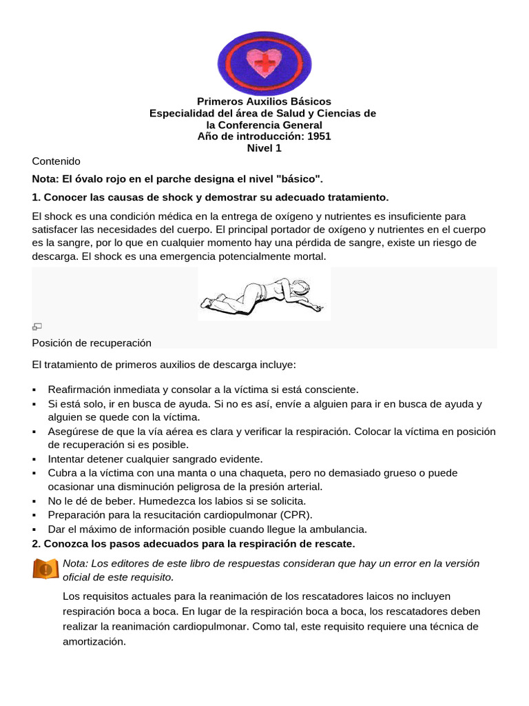 Primeros Auxilios Básicos | PDF | Reanimación cardiopulmonar | Carrera