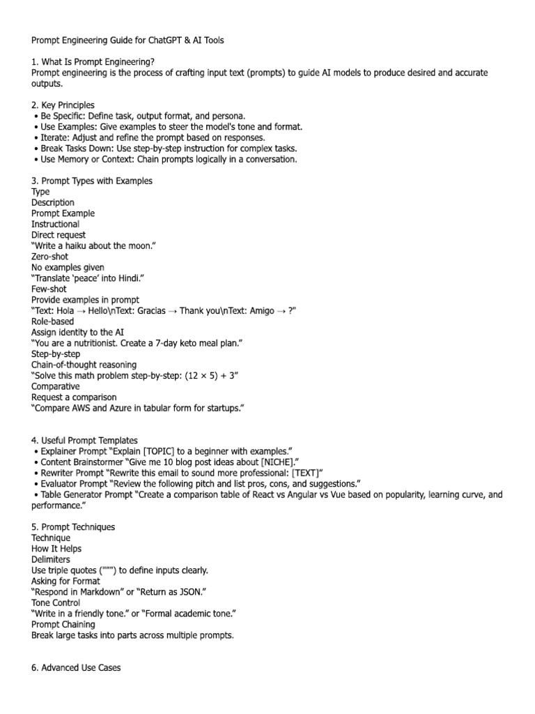 Prompt Engineering | PDF