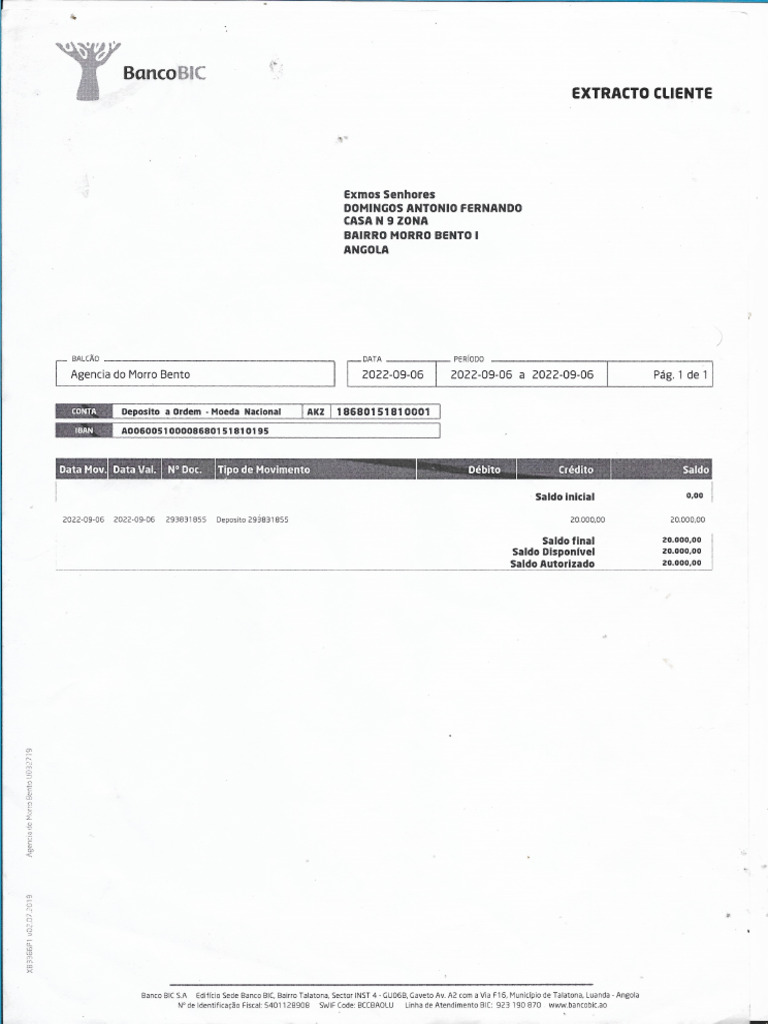 Extrato Fernando | PDF