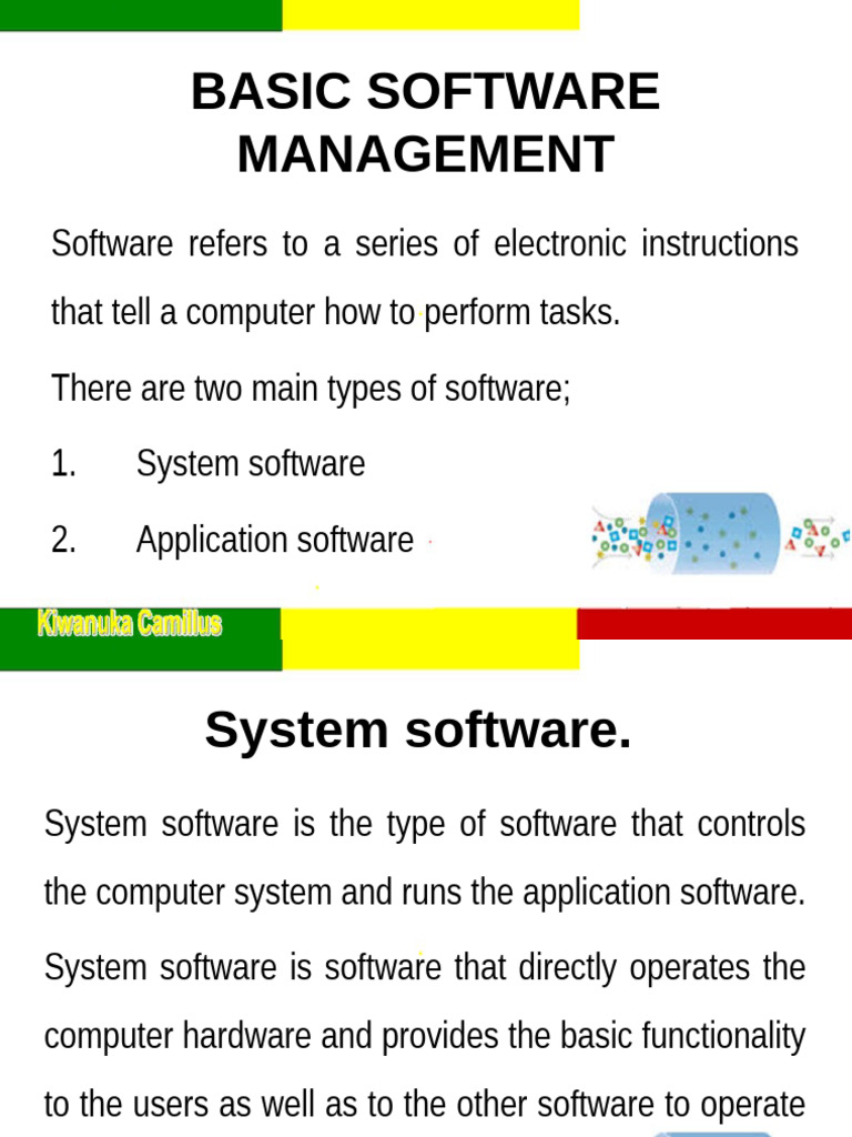 S4 ICT - Basic Software Management | PDF | Operating System | Graphical ...