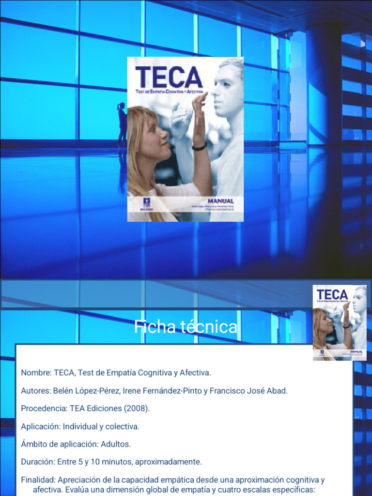 Manual de TECA | PDF | Empatía | Las emociones