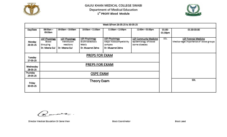 3 W Blood Module 1st Year 2025 Final PDF | PDF
