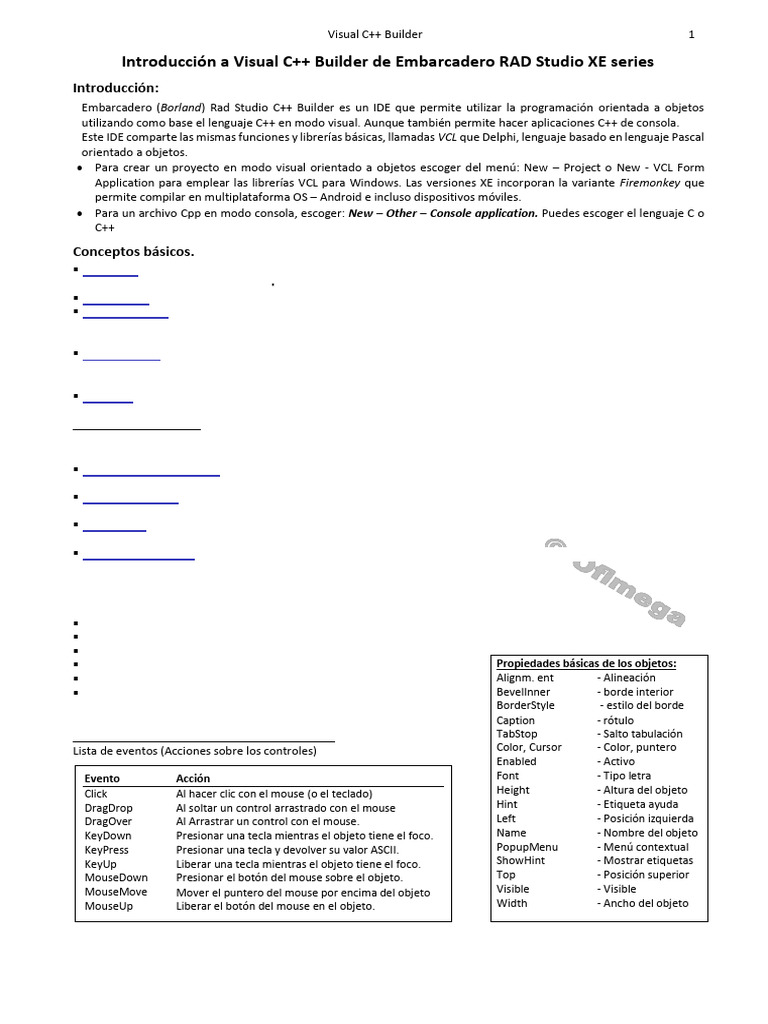 Introduccion A C++ Builder | PDF | Programación de computadoras ...