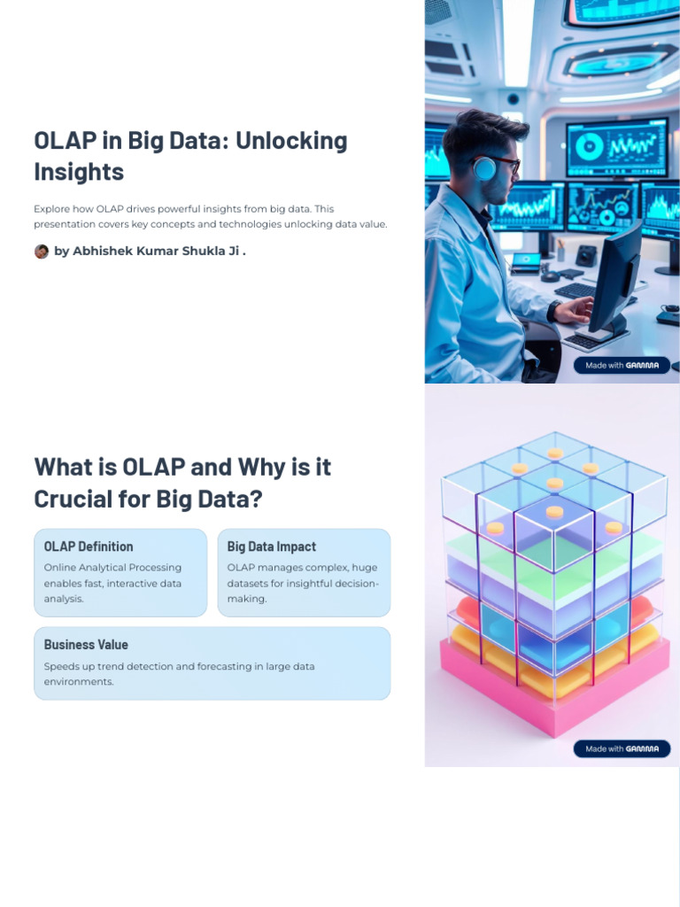 OLAP in Big Data Unlocking Insights | PDF | Big Data | Data Management