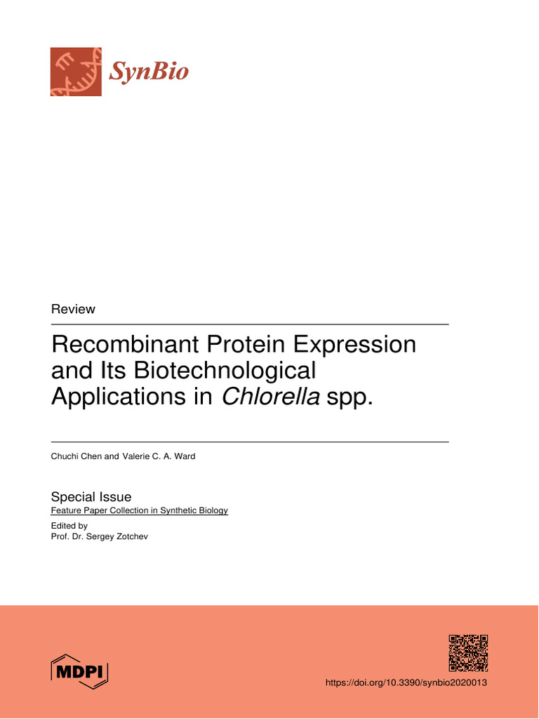 Recombinant Protein Expression and Its Biotechnological Applications in ...
