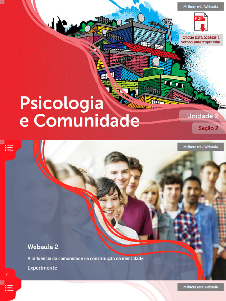 Psicologia Comunidade U2 s2 | PDF