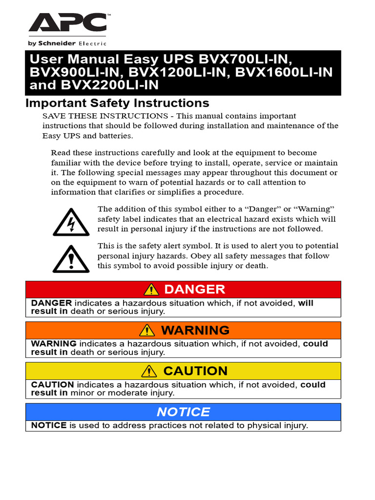 Apc - Ups - Bu - Um - 990-6338B - en | PDF | Legal Liability | Battery ...