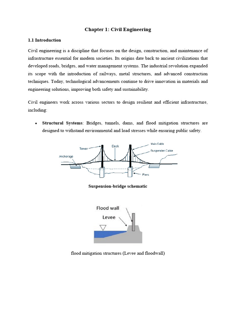 Chap 1 (Part 1+2) Civil Eng | PDF | Civil Engineering | Infrastructure