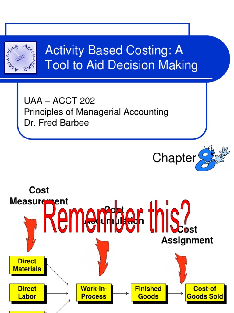 Activity Based Costing: A Tool To Aid Decision Making: UAA - ACCT 202 ...