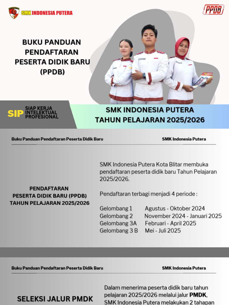 Panduan PPDB SMK Indonesia Putera 2025 | PDF
