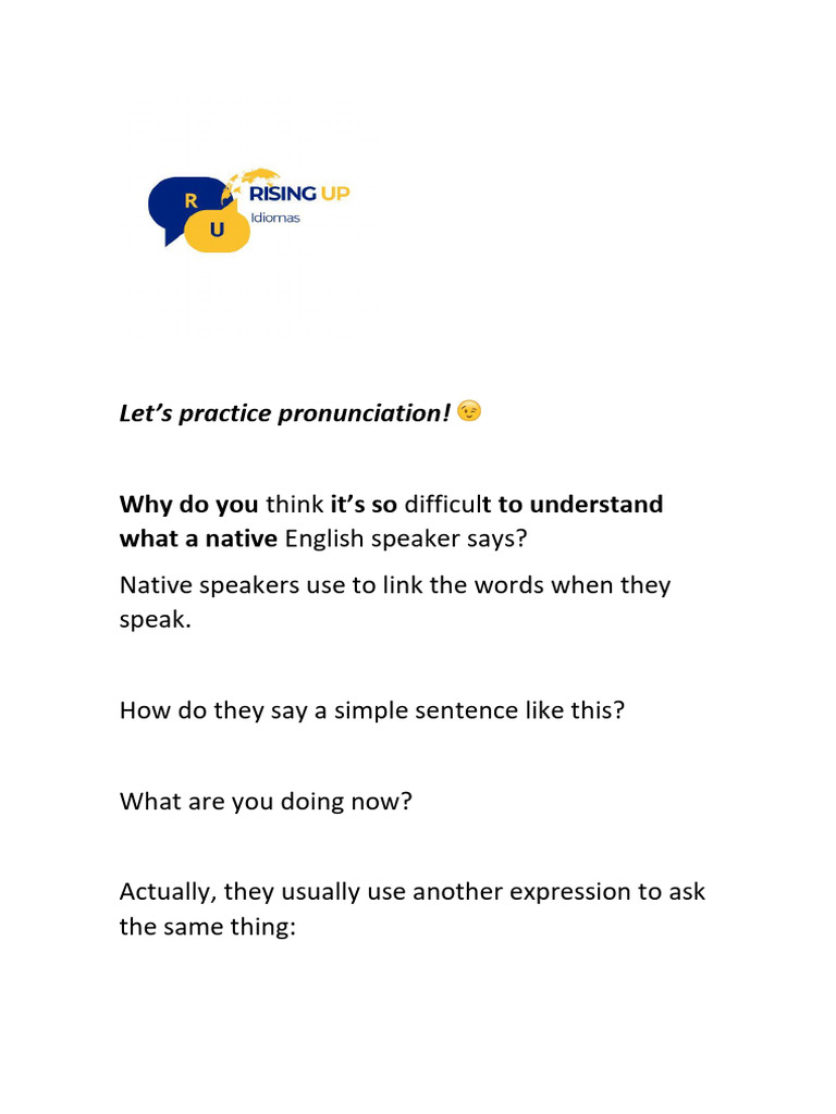 Pronunciation Practice Am | PDF