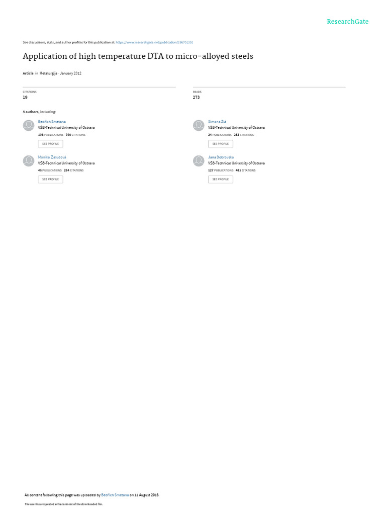 Application - of - High - Temperature - DTA - To - Micro-Alloy STEELS ...