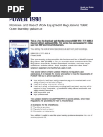 PUWER Assessment Checklist | PDF | Safety | Personal Protective Equipment