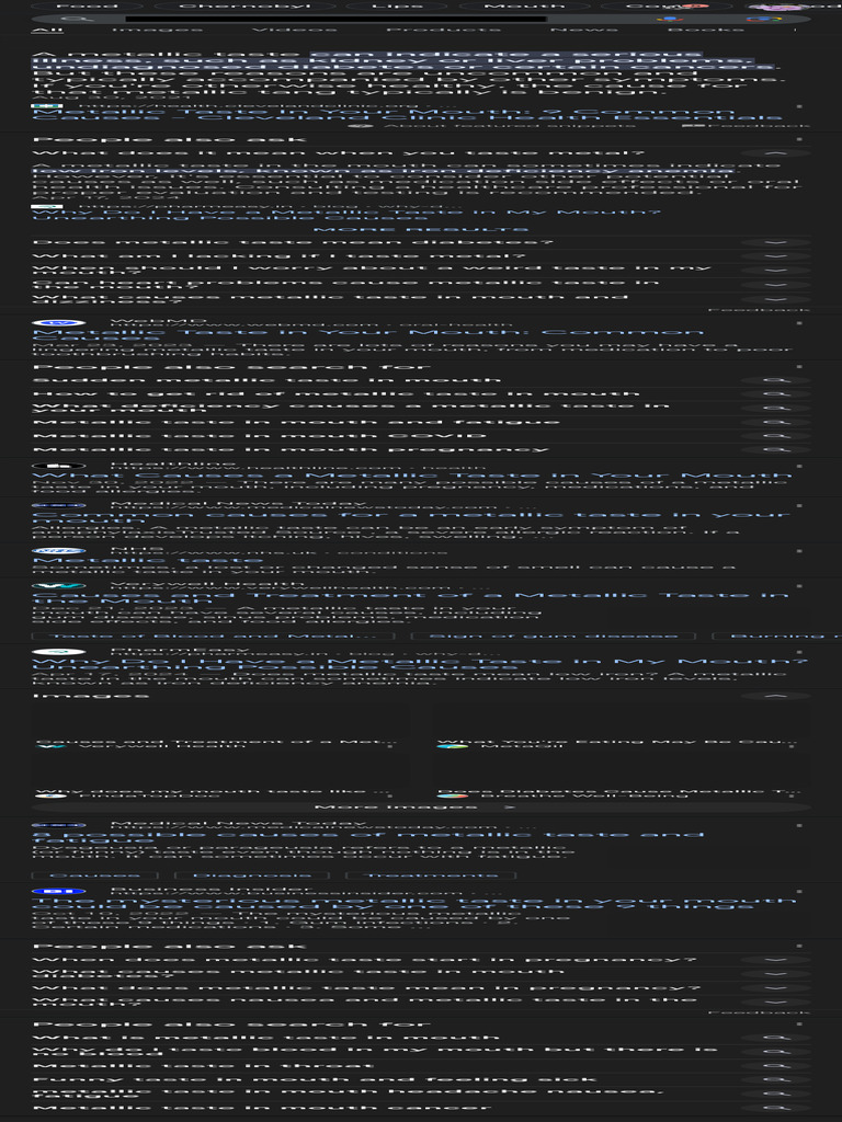 Why I Taste Metal - Google Search | PDF | Allergy | Diabetes