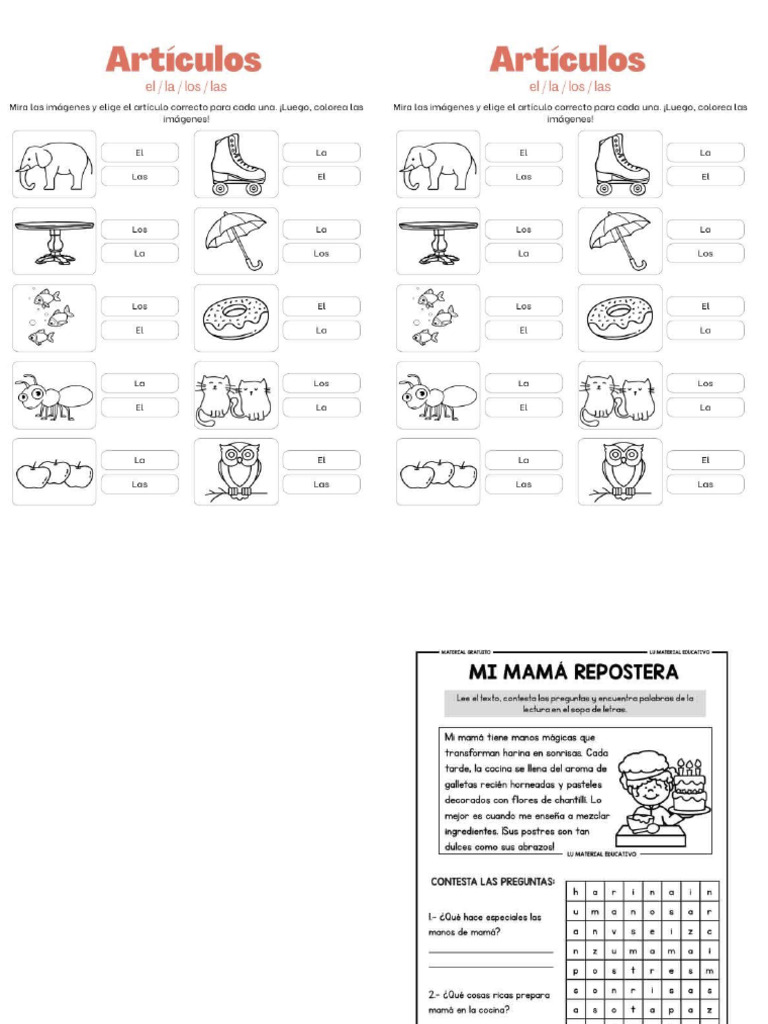 Silabas Con L | PDF