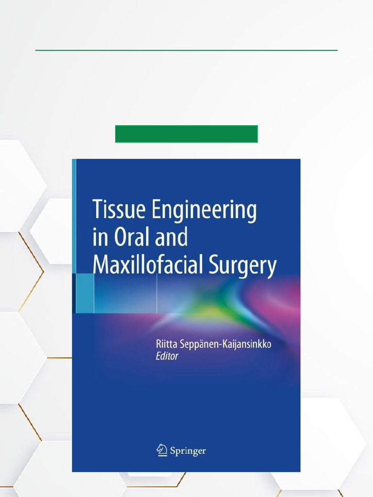 Tissue Engineering in Oral and Maxillofacial Surgery Unrestricted ...